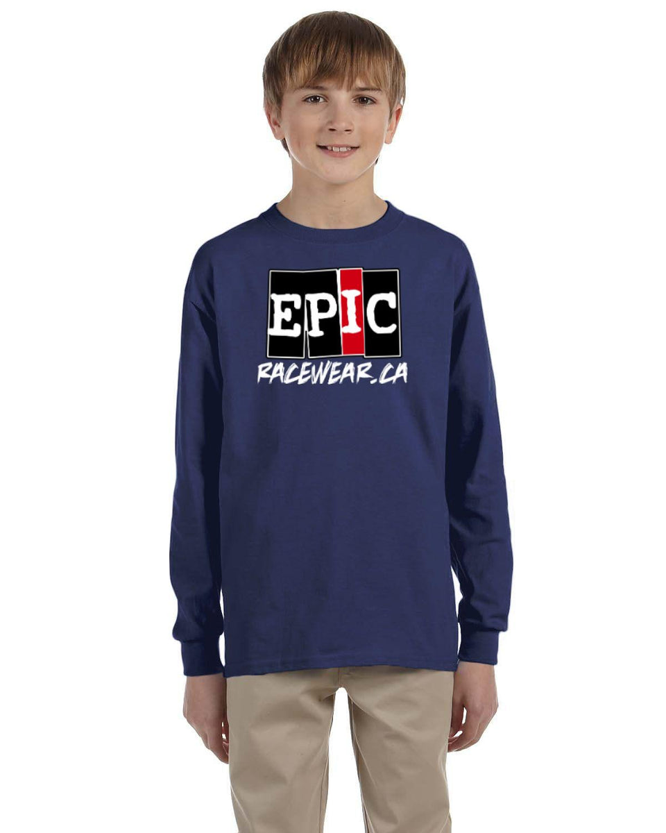 Youth Long Sleeve Shirts with Printed Design – EPIC Racewear.